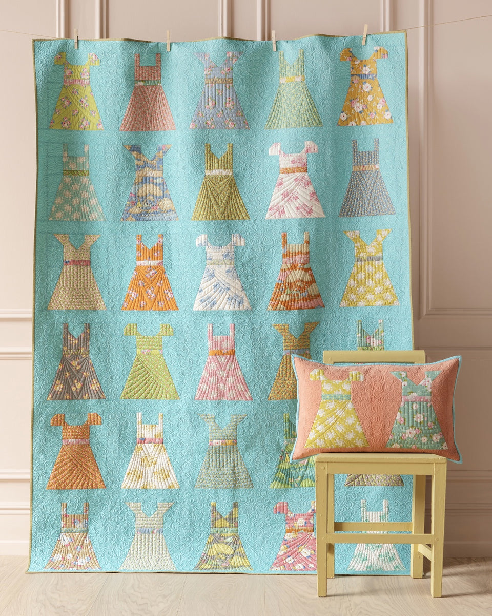 My Sunday Best Quilt Kit - Dusty Teal Solid – Elsie Gray’s